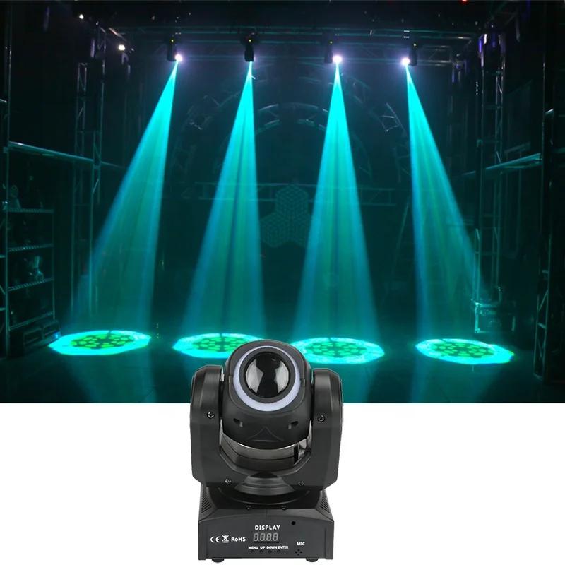 Mini Led Gobo Moving Head Light 30w Led Pattern Stage Lighting With Rgb ...