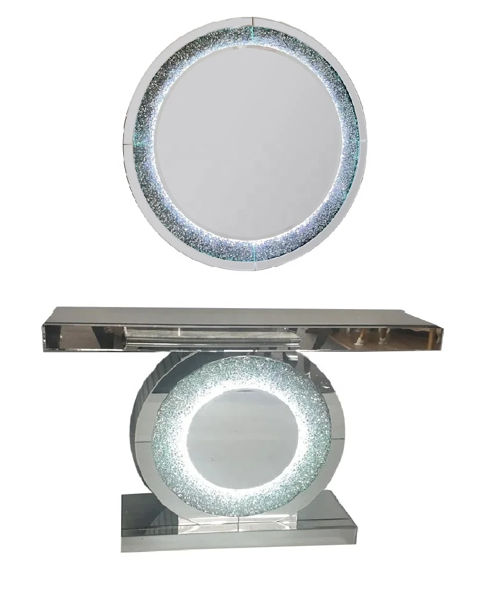 Alibaba.com: Light Luxury LED Console Table with Mirrored Finish and ...