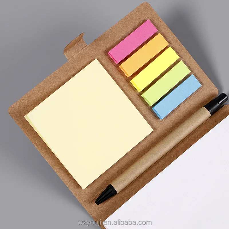 Personalized Memo Sticky Notes Flag Kraft Paper Notebook Mini Small ...