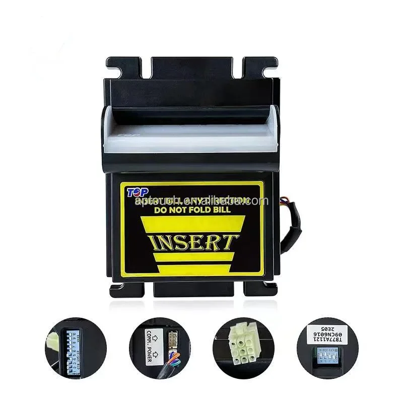 Top TP70 Bill Validator - Reliable RS232 Pulse Mode Acceptor