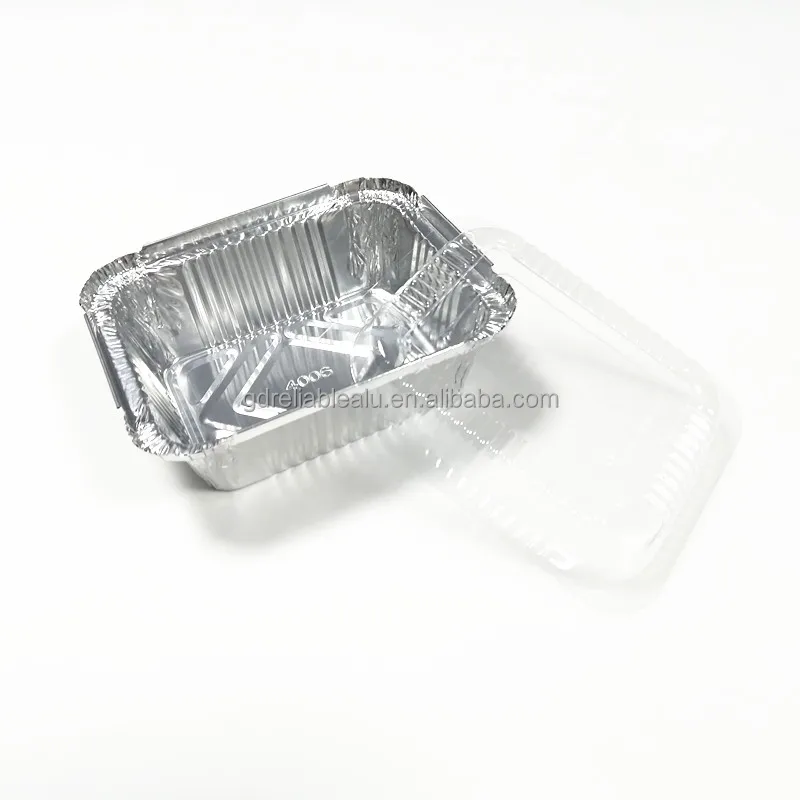 450ml Disposable Food Packaging 1lb Oven Use Safety Aluminum Food Tray ...