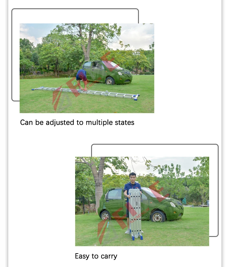 Aluminum Hinge Step Articulated Multipurpose Ladder - FINE