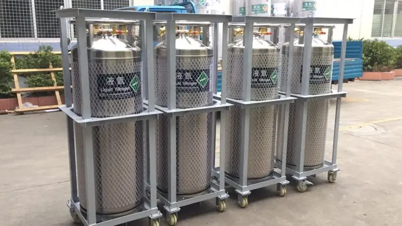 175l 1.4mpa Low Pressure Liquid Oxygen Cryogenic Dewar Welded Insulated ...