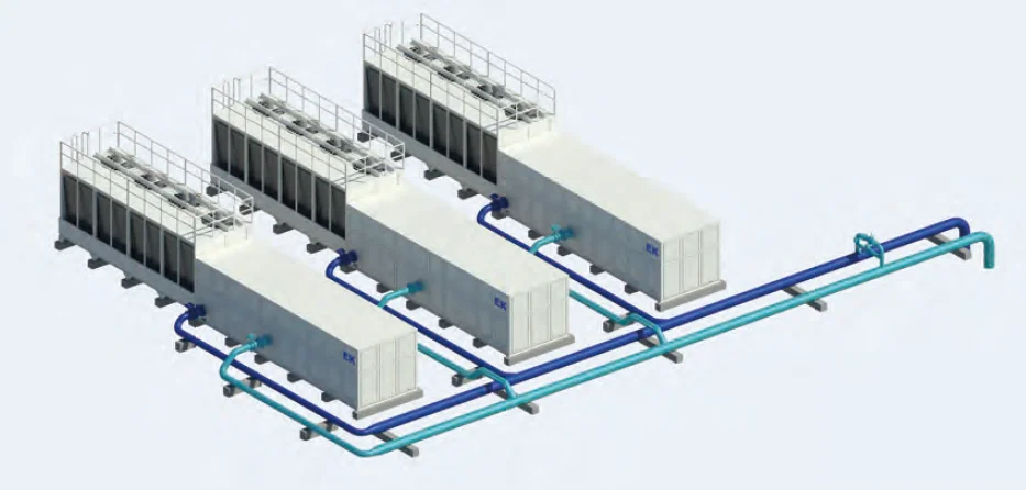 257.5kw~2106kw Industrial Evaporative Cooled Hvac Screw Water Chiller ...