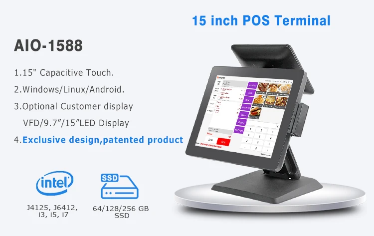 New Dual Screen Pos Machine For Sale With Stand Cash Register All In ...