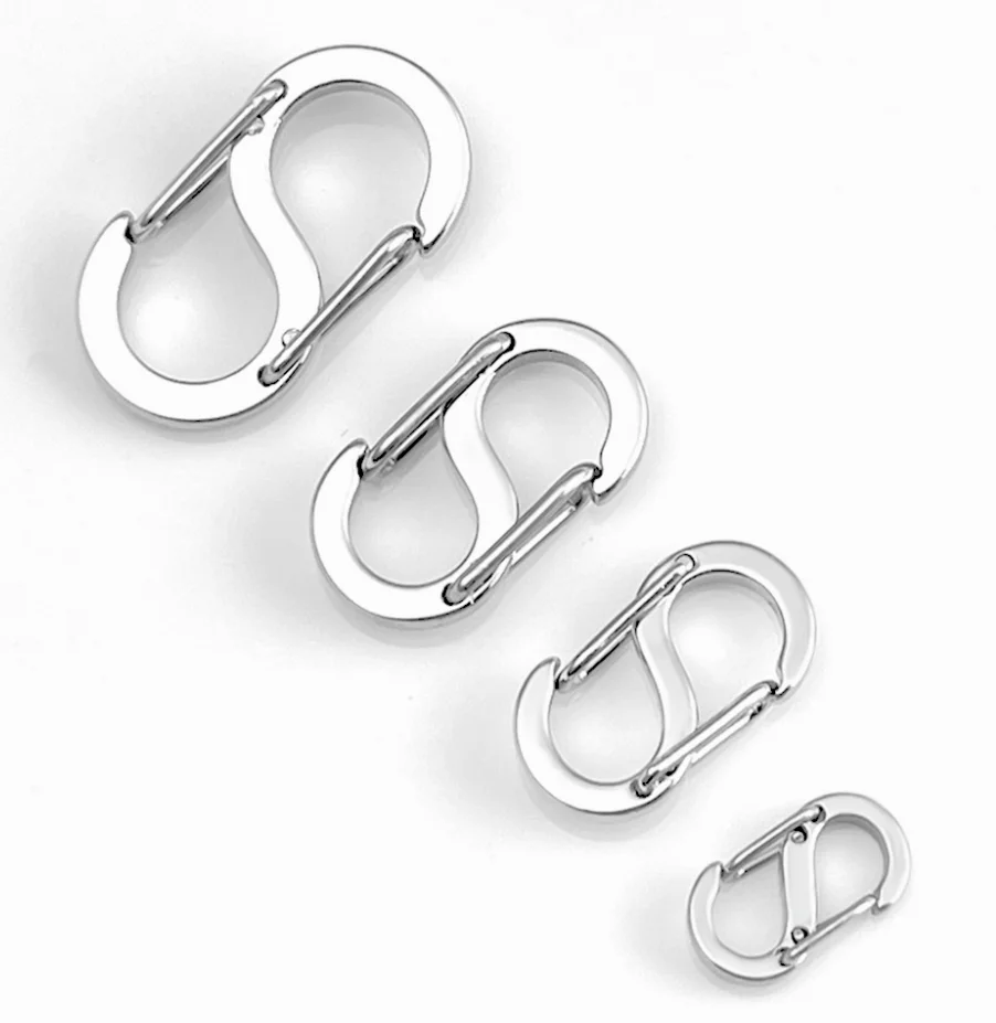 Stainless Steel S Shape Spring Clasp for DIY Jewelry