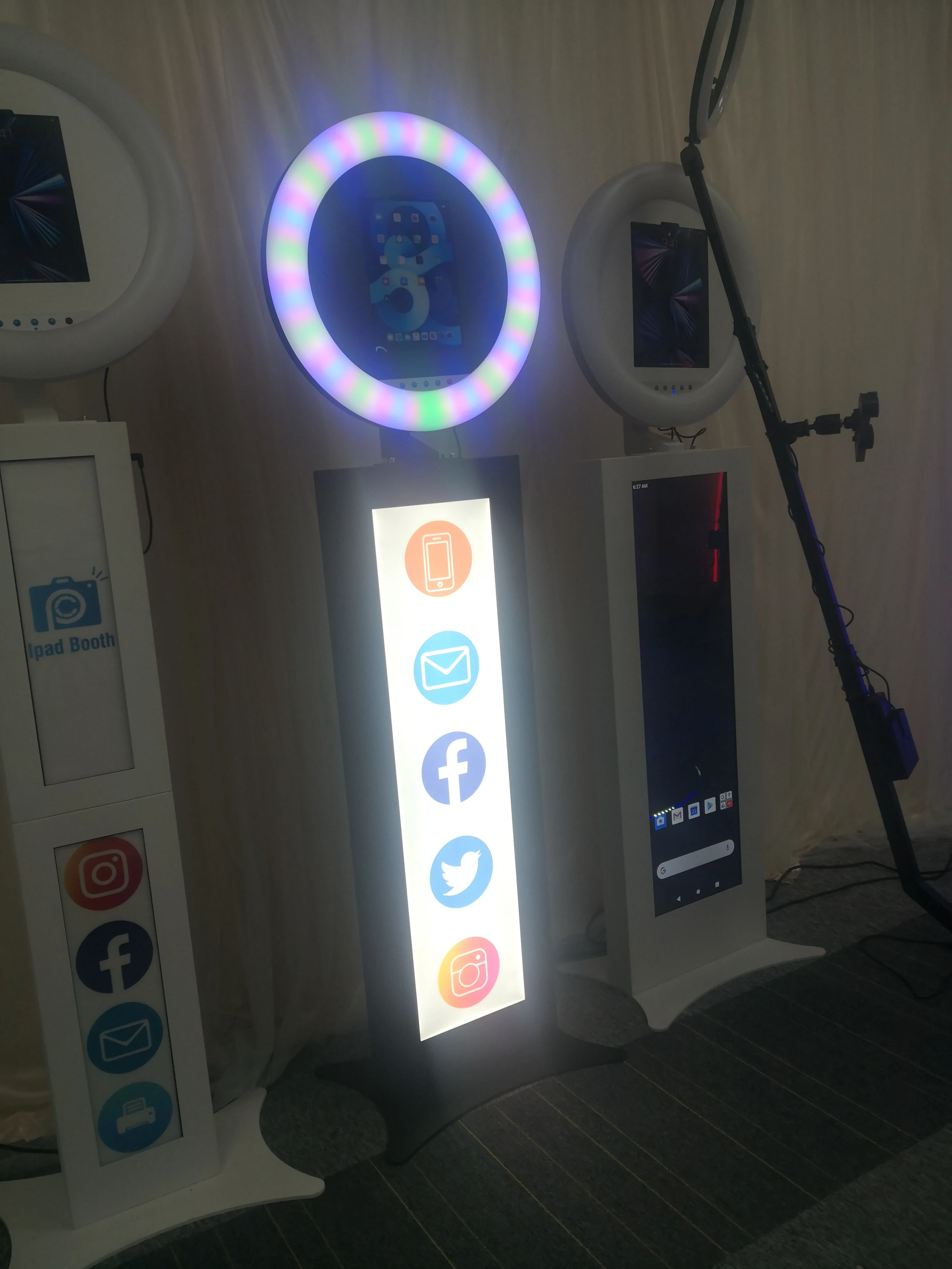 Drop Shipping Portable Ipad Ring Light Photo Booth Ipad Oval Head Lcd ...