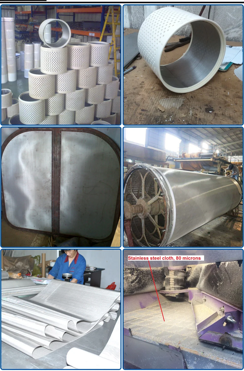 SS304 SS316 Stainless Steel Woven Wire Mesh Precision Filter