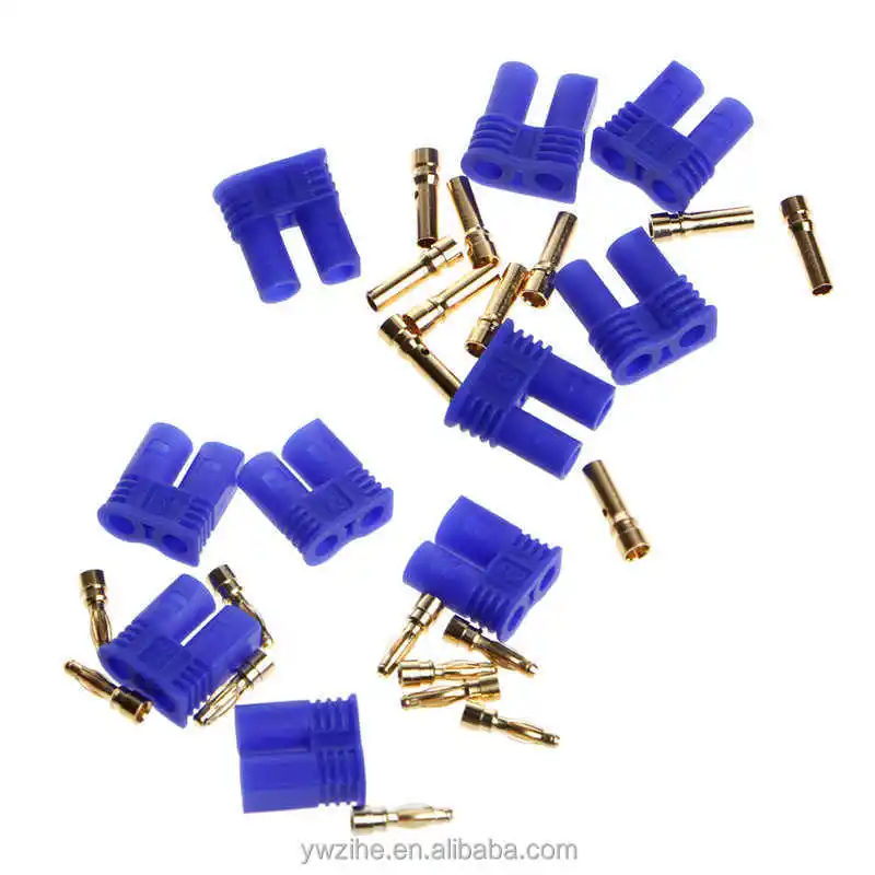 RC Lipo Battery Connector EC2 Connector Shell 2.0mm Gold Bullet Banana ...