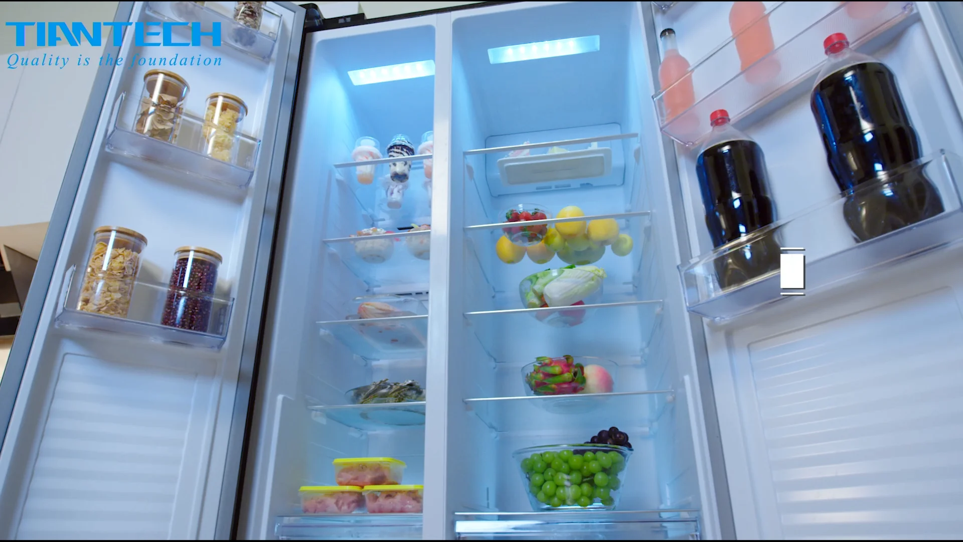 622l/30cuft No Frost Side By Side Refrigerator With Fast Freezing ...