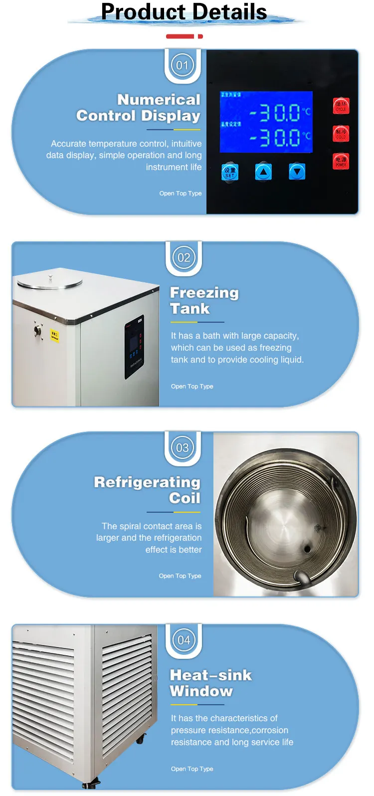 Low Temperature Circulate Chillers Recirculator Chilling Equipment/ Low ...