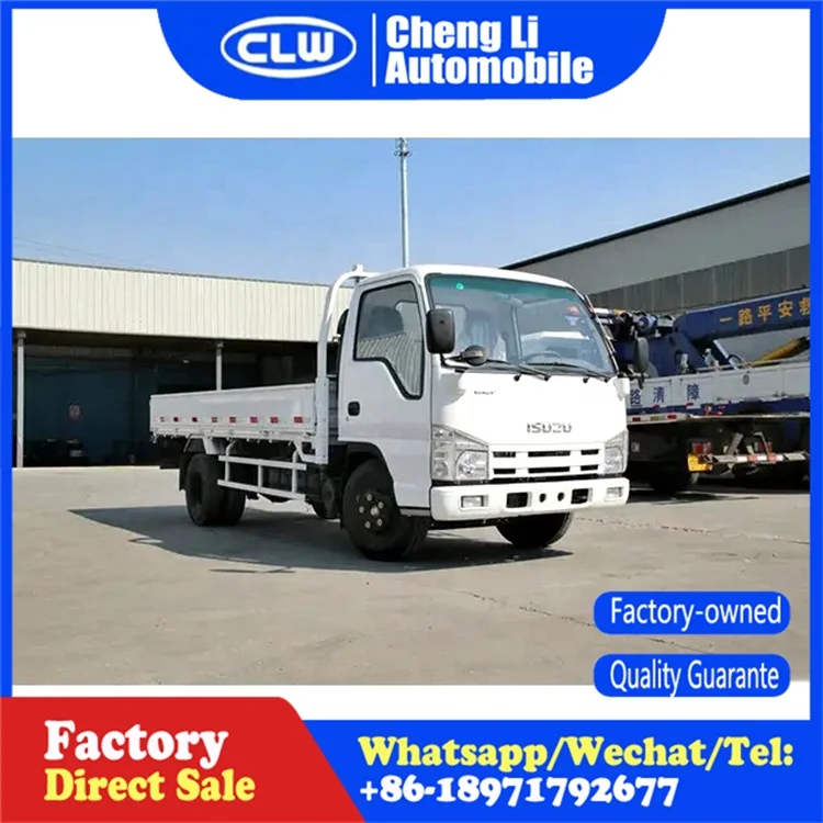 Japanese Isuzu Brand 4x2 Mini 2ton Small Cargo Box Trucks for Sale