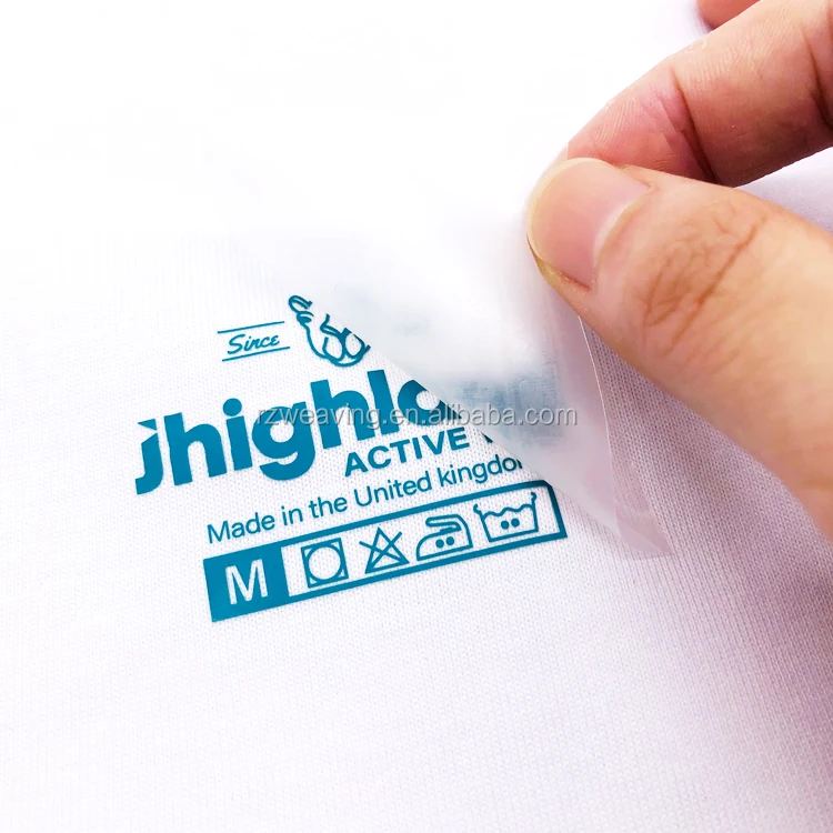 Heat Transfer Label Custom T-shirt Neck Label Design Logo Name Tag Iron ...