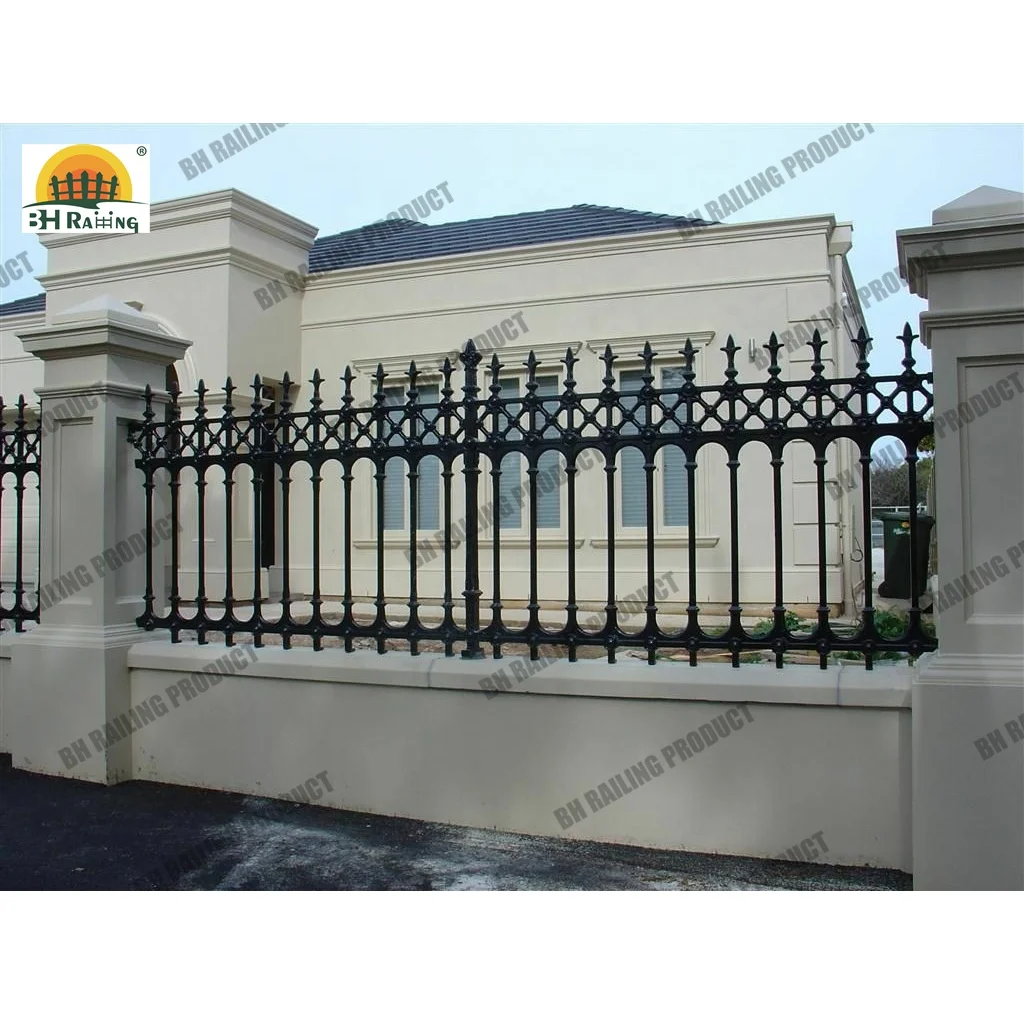 popular design decorative cast aluminum fence and gate ornamental fence ...