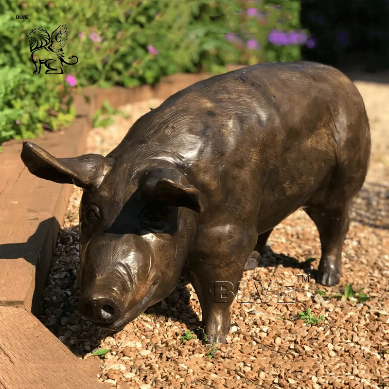 Blve Life Size Animal Metal Statues Outdoor Garden Copper Decor Large ...