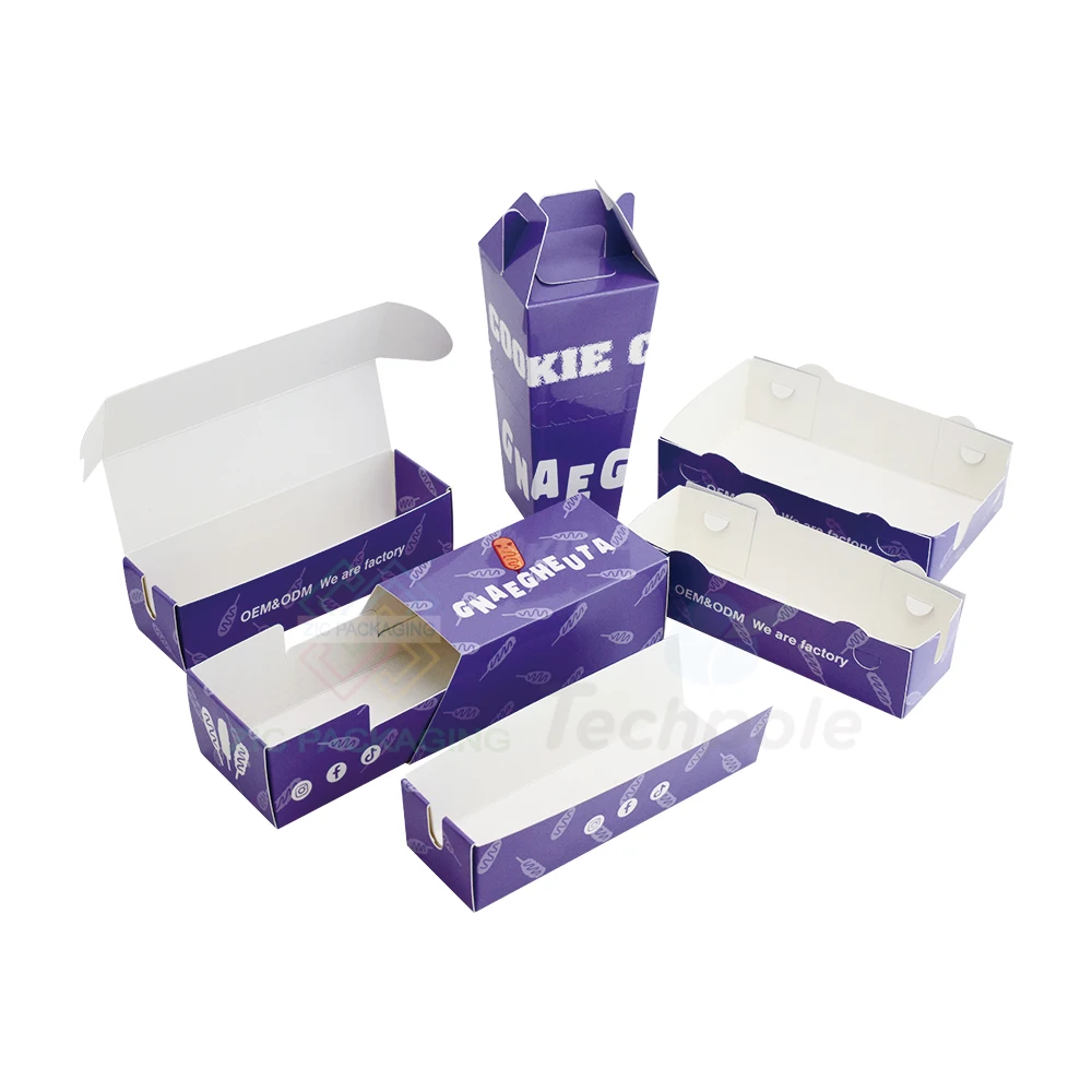 Disposable Custom Color One Piece Cone Box For Mini Pizza Food Grade ...