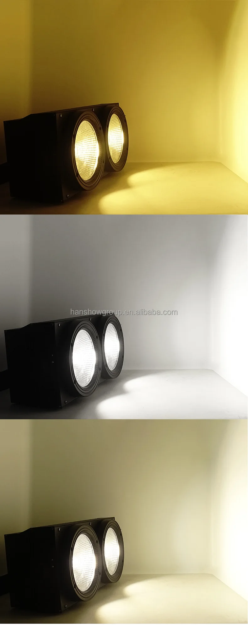 Free Shipping Blinder Light 2 X 200w Cob Face Light Led Flash Dmx 2in1 ...
