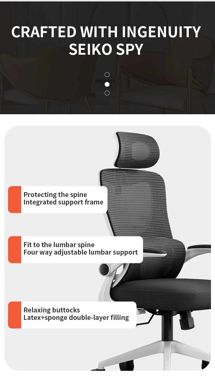 360° Rotation Height Adjustment Chest Chair Mesh Fabric Height ...