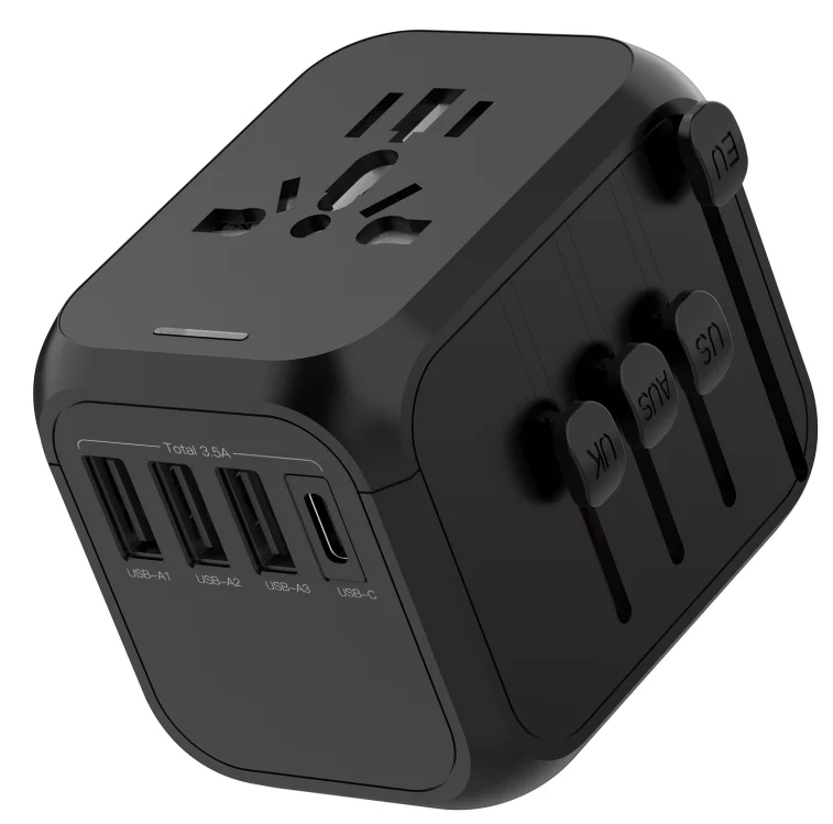 Universal Travel Adapter 20W PD Wall Power 4 USB Ports Multi-Plug ...