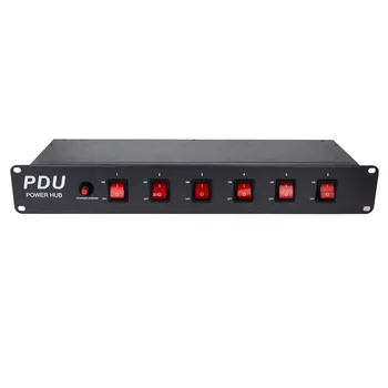 19 Inch,10 Outlet 1u Rack Mount Pdu /individual Switches - Buy Pdu 19 ...