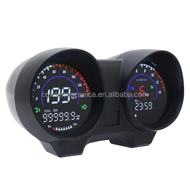 Motorcycle Speedometer Digital CG150 TITAN 150 Led Voltmeter - New OEM