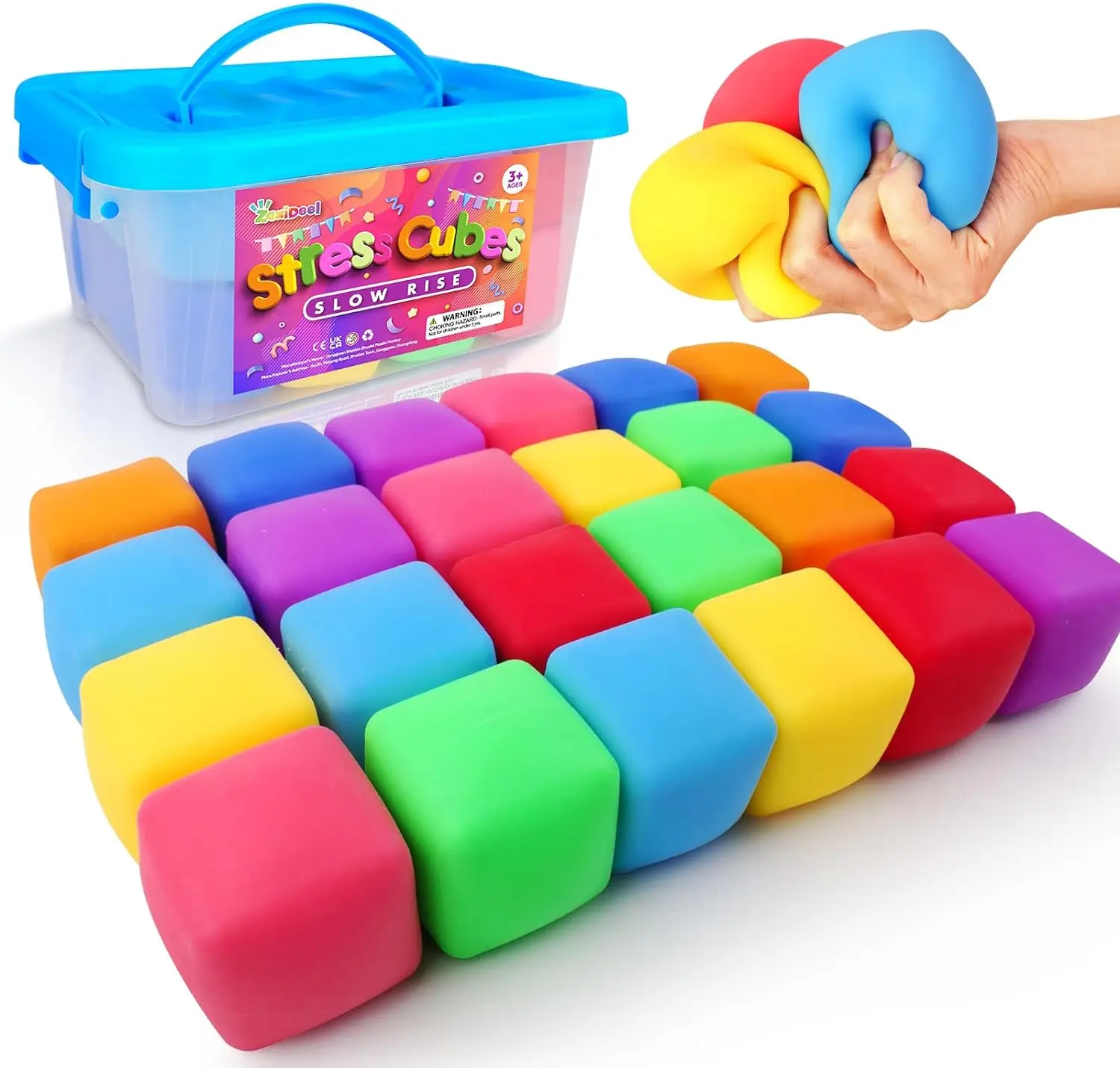 Funny Fidget Squishy Ice Cube - Stress Relief Toy