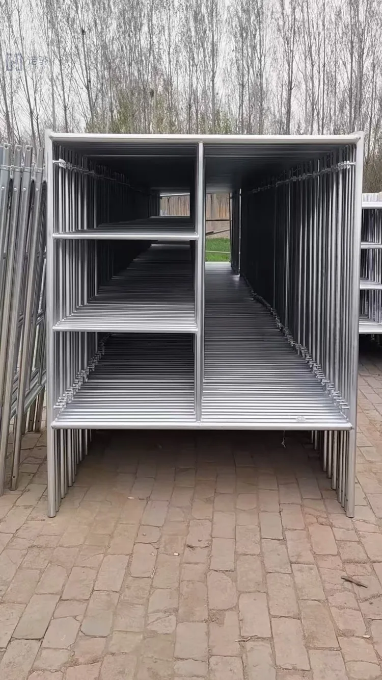 Galvanized Mobile Folding Scaffolding System Portable Frame Scaffolding ...