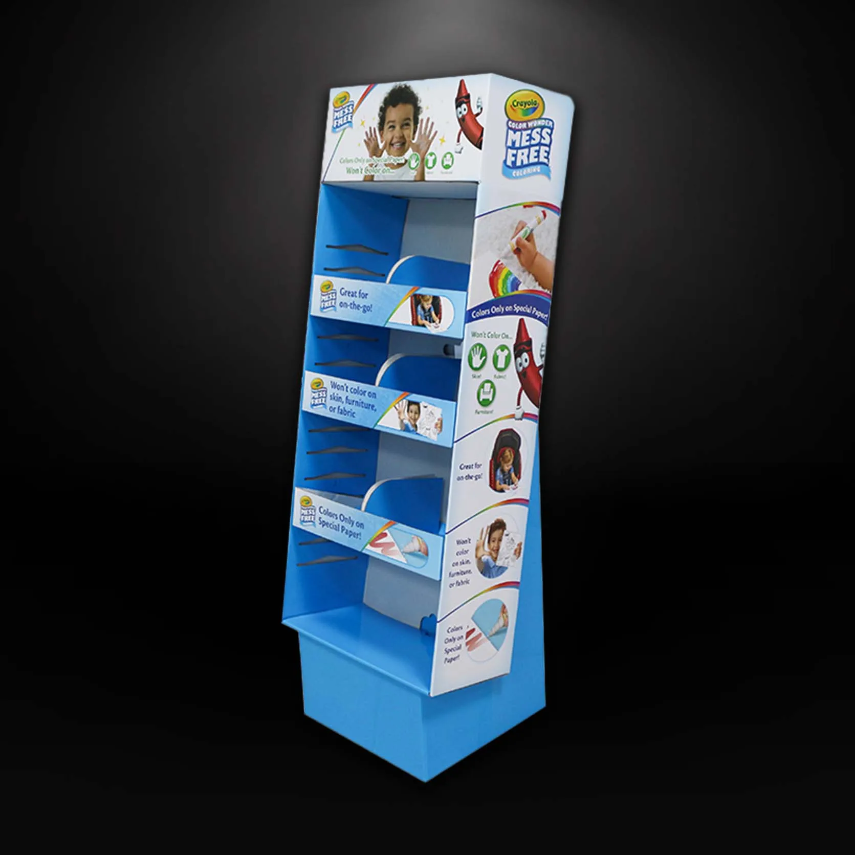 Retail Promotion Stackable Free Standing Point Of Sale Die Cut Grocery ...
