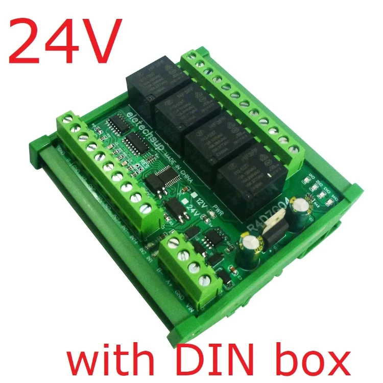 4do 2di 3ai Rs485 Modbus Rtu Multifunction Relay Module Plc Io Expanding Board 4 20ma 0 10v