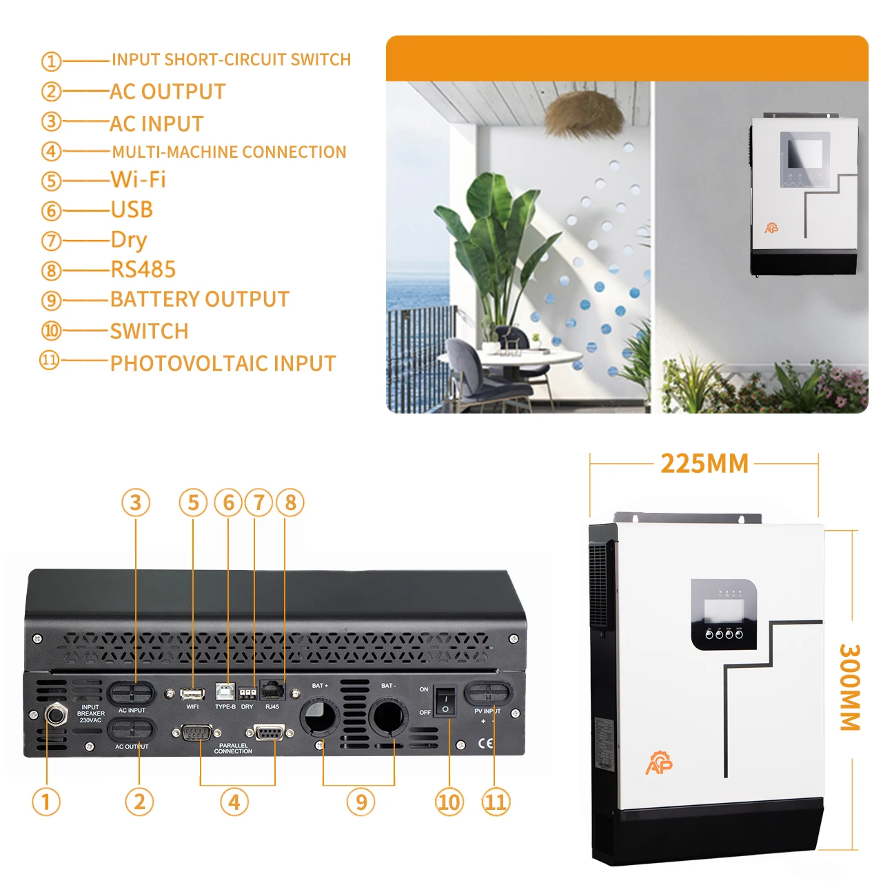 5kw Mppt Solar Inverter Off Grid Solar Inverter Ce Single 48v Ap 1 ...
