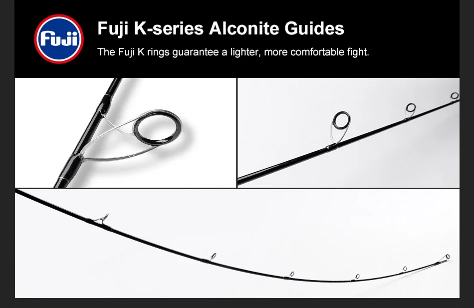 Sea Guide Full Carbon Custom Top Gear Ultra Light Fast Action Vertical ...