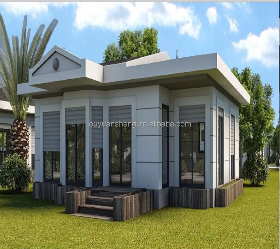 Modern Modular Prefab Container House Home Villas 2 Room Prefab House ...