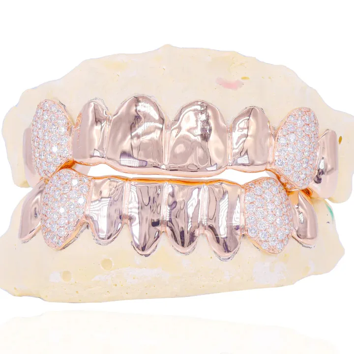Bereal Teeth Grillz Custom Vvs Diamond Moissanite Grillz Top Or Bottom ...