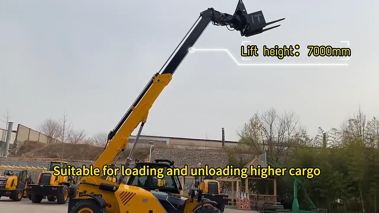 2 Ton Forklift With Telescopic Boom Telescopic Crane Loader Telescopic ...