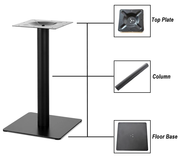 High Quality Carbon Steel Table Bases for Dining & More