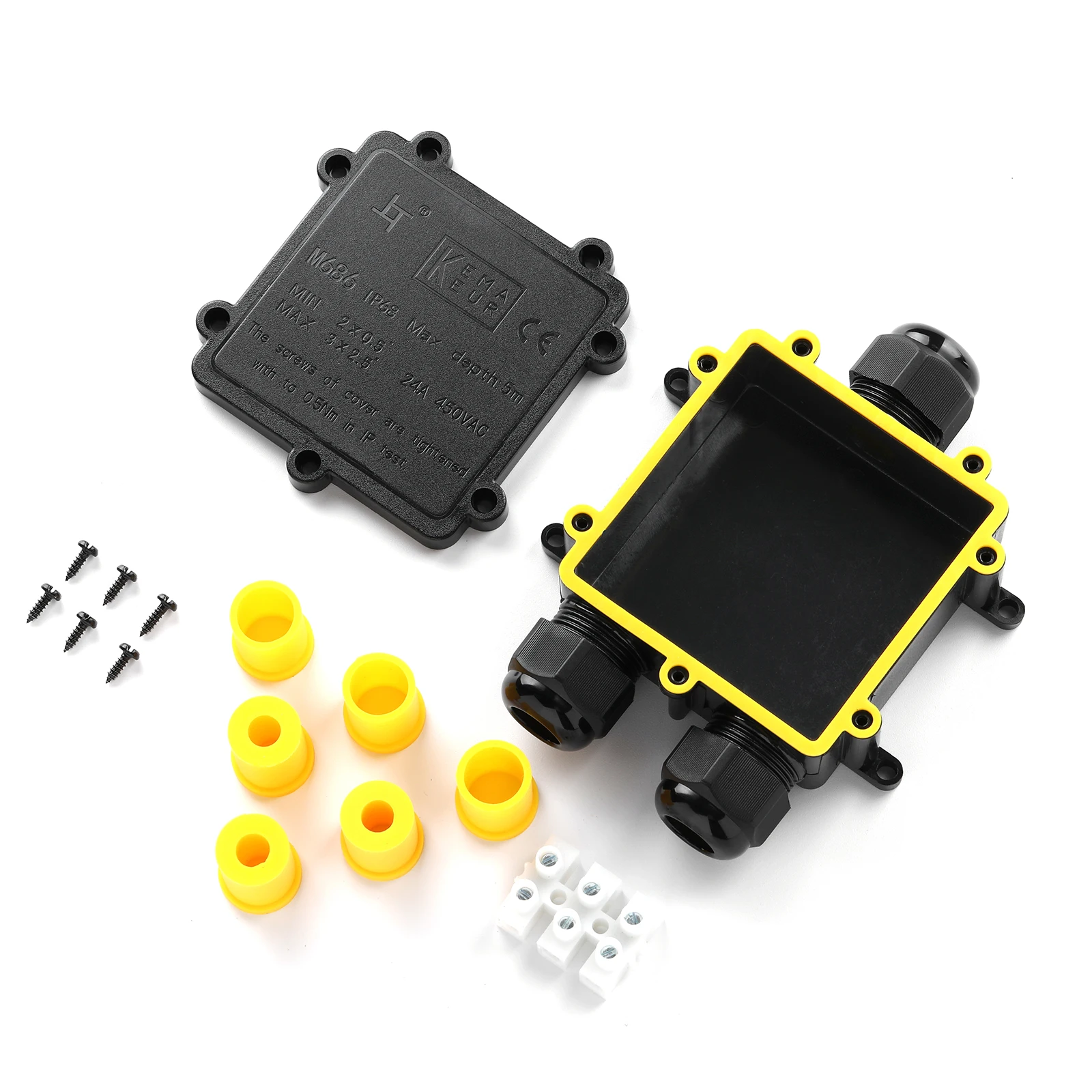 Outdoor Underground Plastic IP68 Waterproof Electrical 3 Way Y Type ...