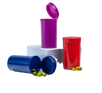 6 13 19 30dram Capsule Container Food Grade Eco-friendly Vial Pill ...