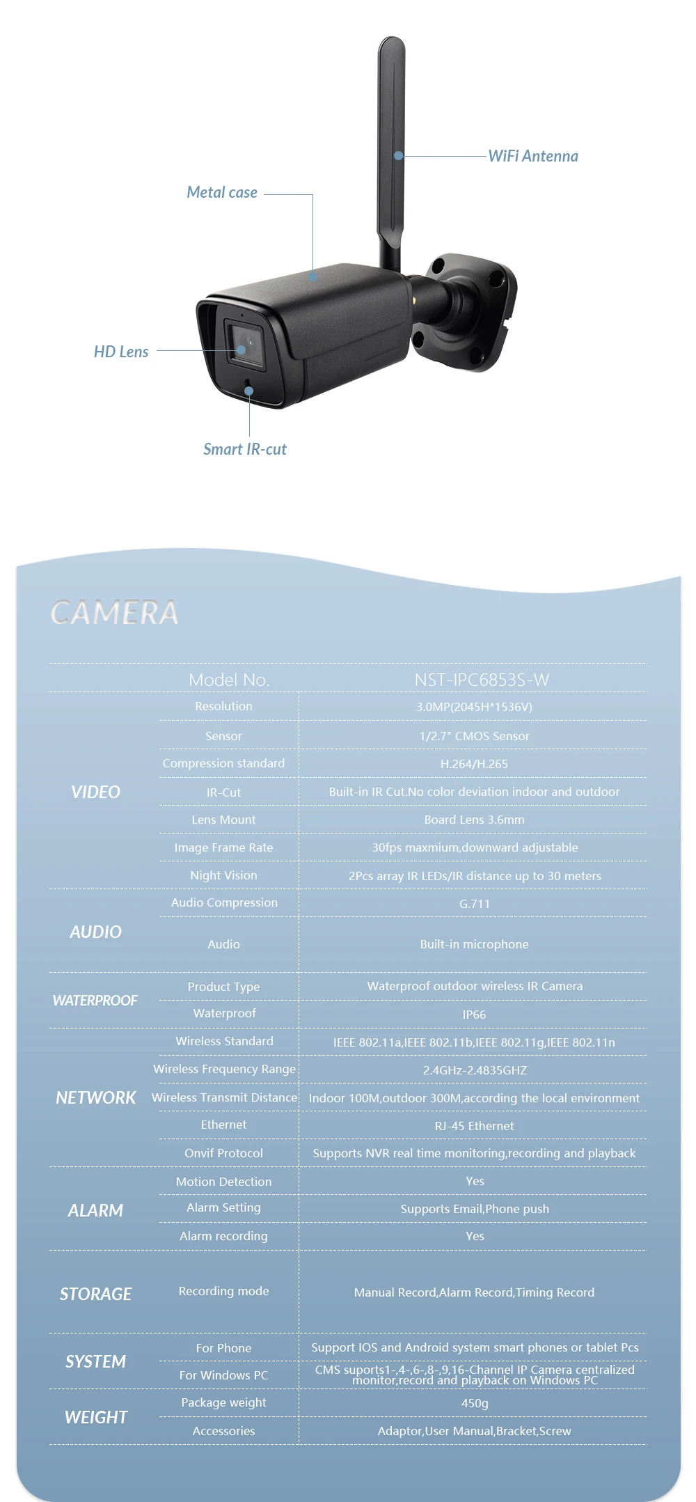 CCTV 3MP 16ch Security System 16 Cameras Wifi Ip Nvr Kit Outdoor ...