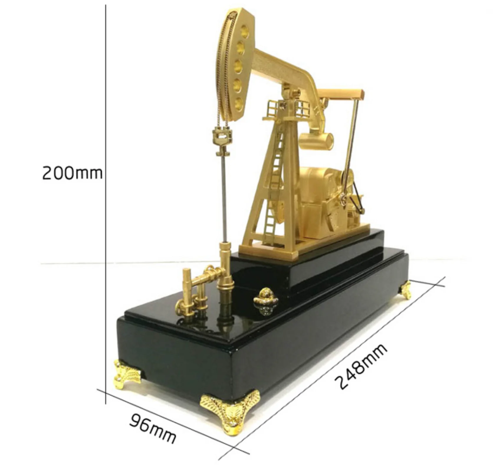 Oilfield Oil Well Drill Rig Model Gauge Scale Oil Pump Jack