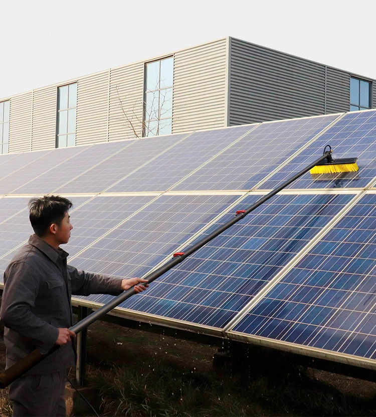 Limpieza Solar Panel Cleaning Brush Equipment System Solar Panel ...