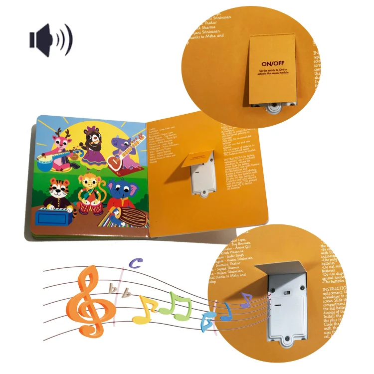 Custom Music Sound Book for Kids - Early Learning Fun