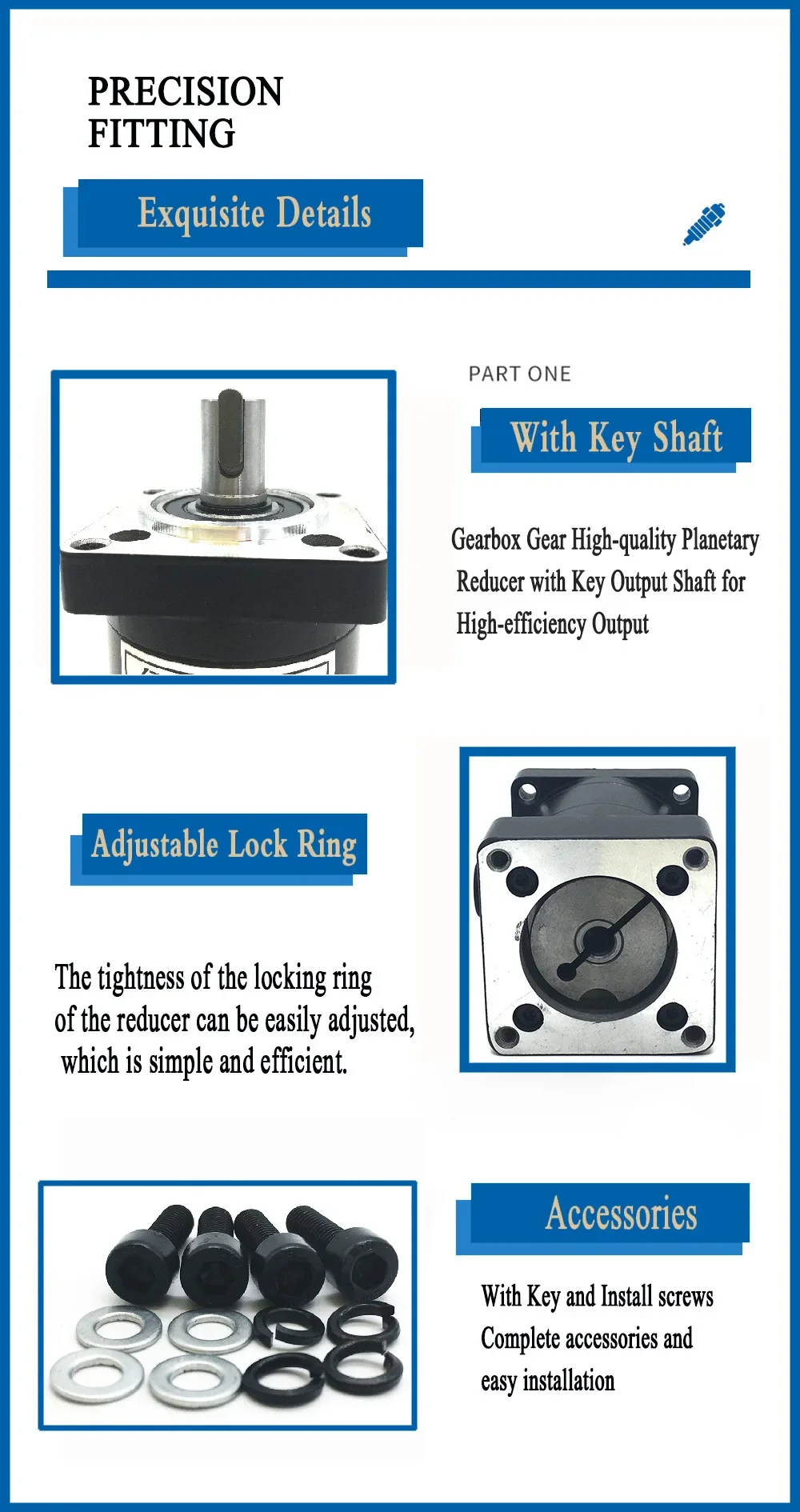 Nema 23 Planetary Gearbox Gear Speed Ratio 3 5 10~200:1 Stepper Motor ...