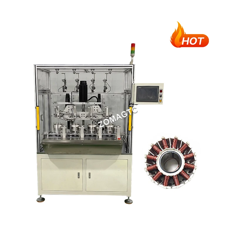 2 Station Full Automatic Internal Winding Celling Fan Coil Motor Stator ...