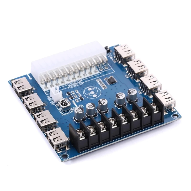 24 Pins Atx Power Supply Breakout Board Module Adapter Power Connector ...