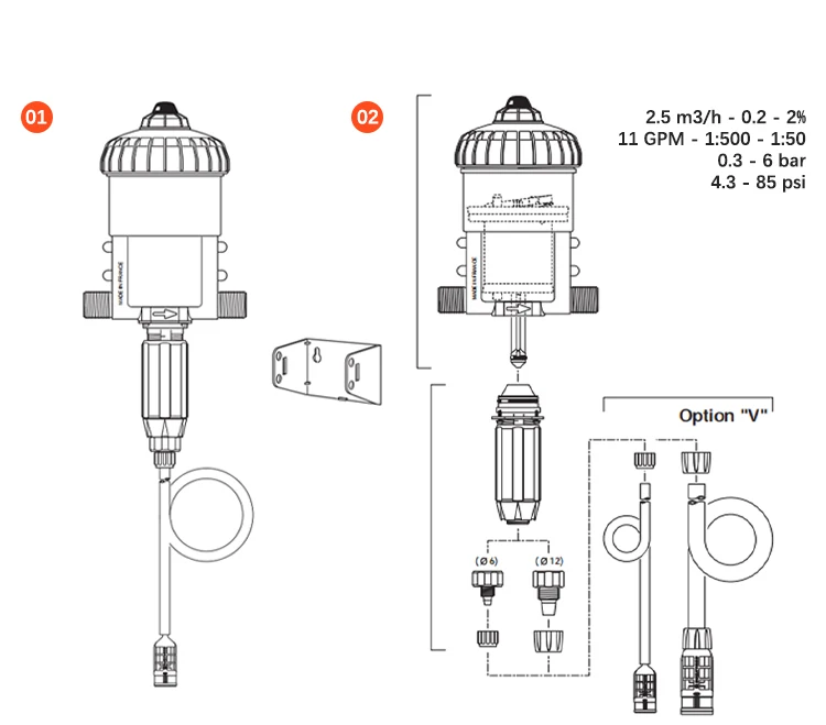 Water Dosing Medicator Injector Chicken Farm Livestock Drinking Line ...