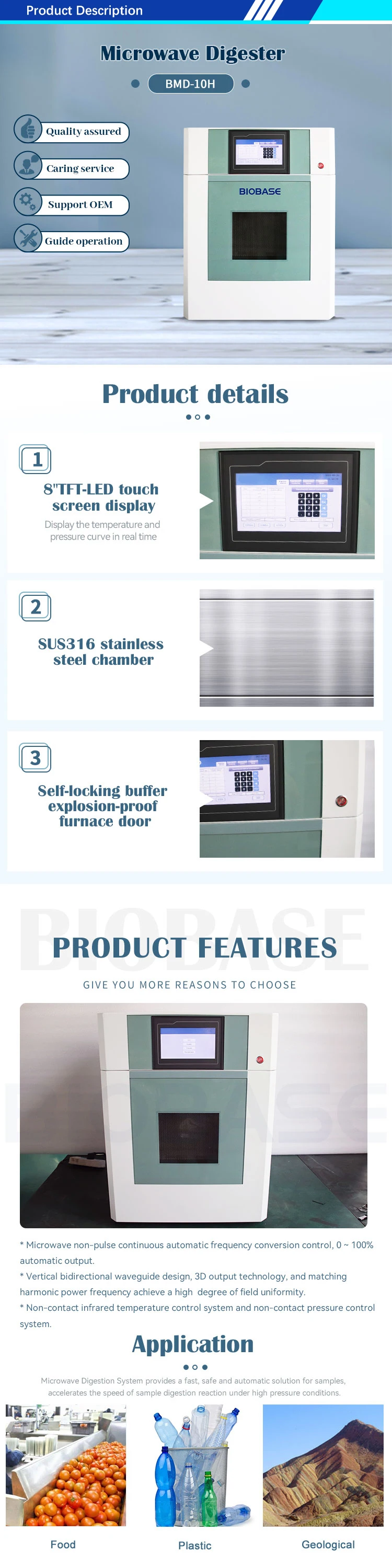 BIOBASE BMD-10H Microwave Digestion System - Accurate & Efficient