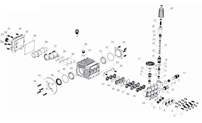 15l/min 3600 PSI 250BAR Car Wash High Pressure Washer Pump