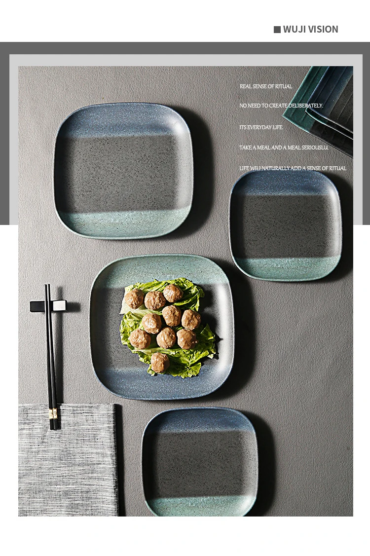 Stock Dinnerware Matte Black Wholesale Restaurant Melamine Food Serving ...