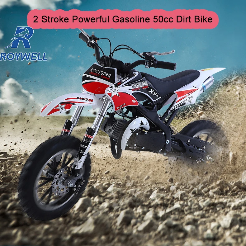 Roywell 50cc 2 Stroke Mini Pocket Bike Dirt Bike Kids Bike Petrol 49cc ...