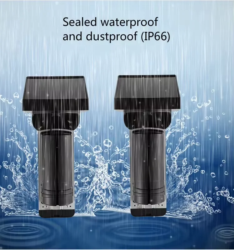 Wireless 3 Beams Solar and Battery Powered Outdoor Security